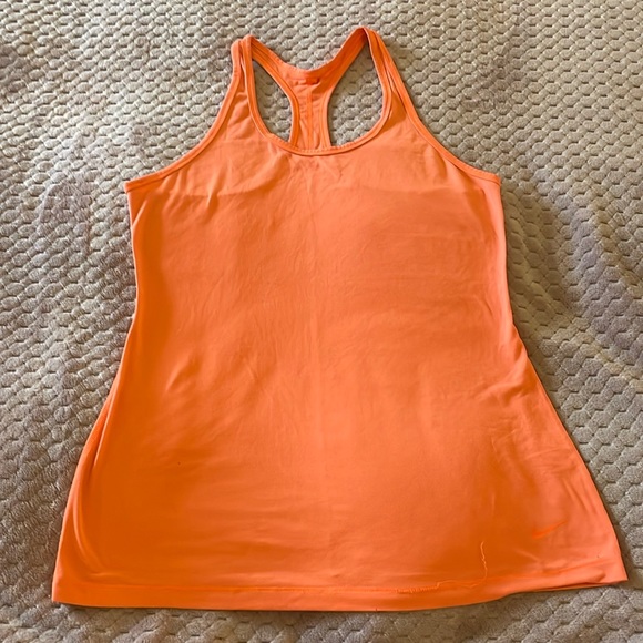 Nike | Tops | Nike Bright Orange Tank Top | Poshmark